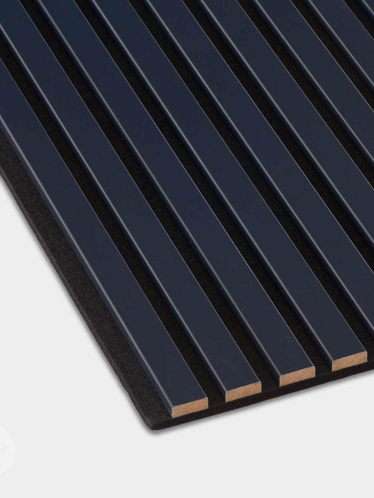 Midnight Blue Acoustic Slat Panels | Midnight Blue Wall Panels