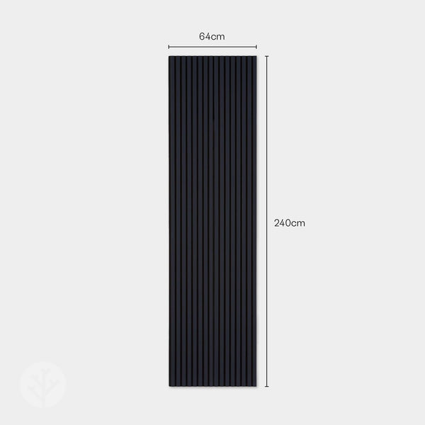 Midnight Blue Acoustic Wall Panels | Modern Slat Finish