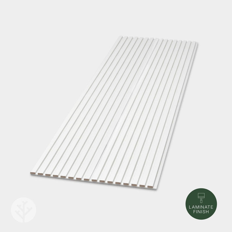 Snow White Acoustic Slat Wall Panels | Snow White Wood Panel