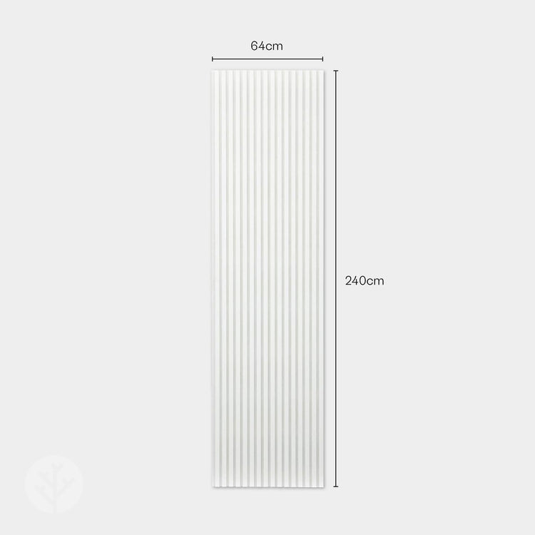 Snow White Acoustic Slat Wall Panels | Snow White Wood Panel
