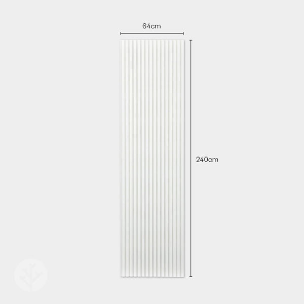 Snow White Acoustic Slat Wall Panels | Snow White Wood Panel